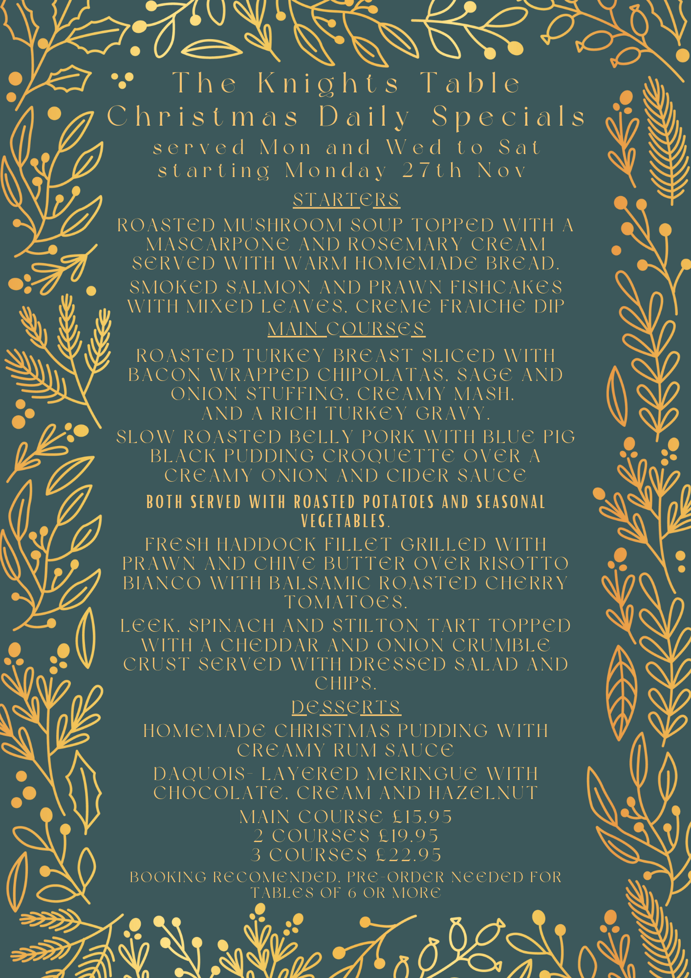 Christmas - All You Need To Know | The Knights Table