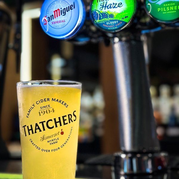 Thatchers Haze now on draught • The Knights Table
