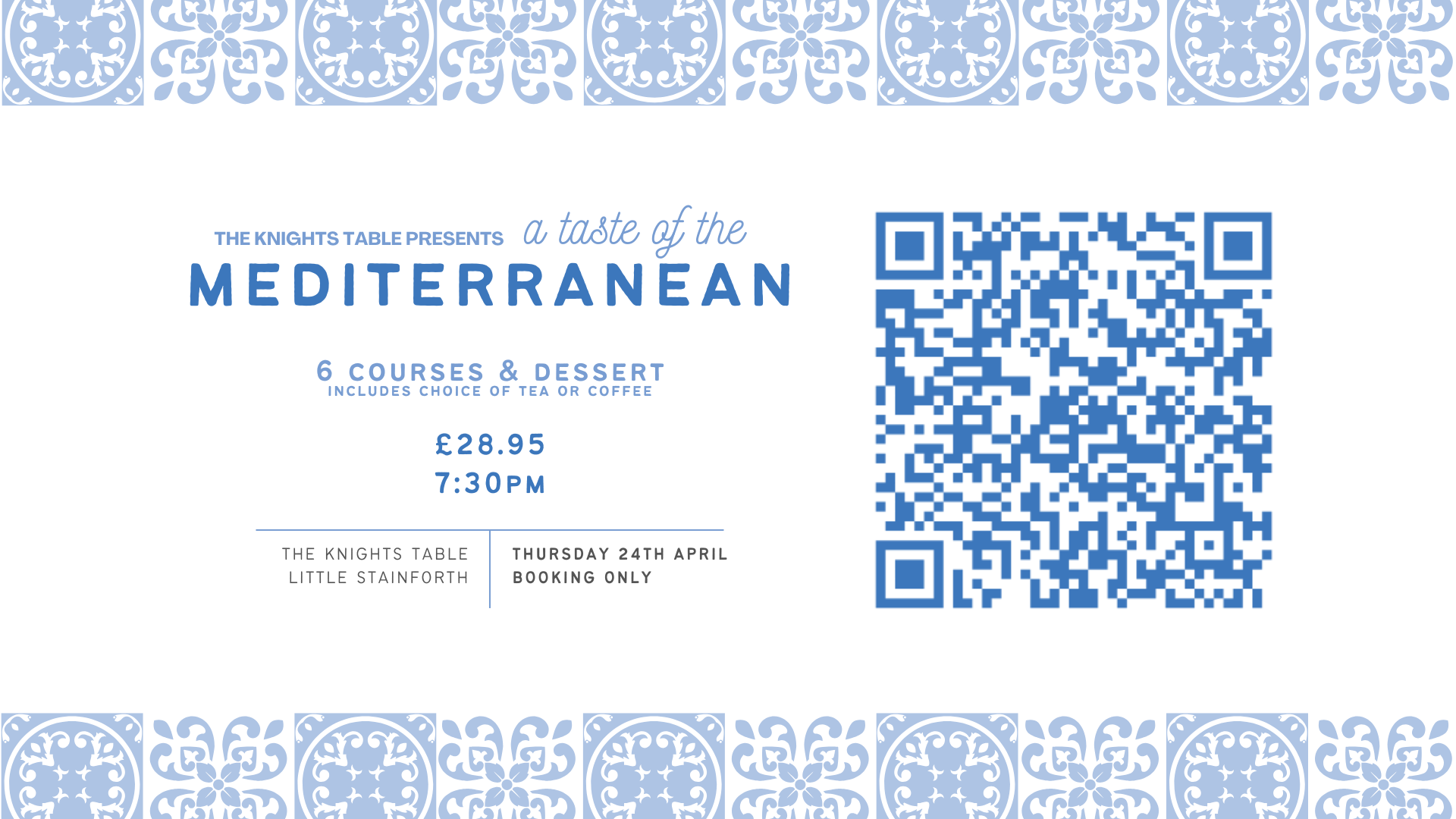 A Taste of the Mediterranean: April Theme Night | The Knights Table