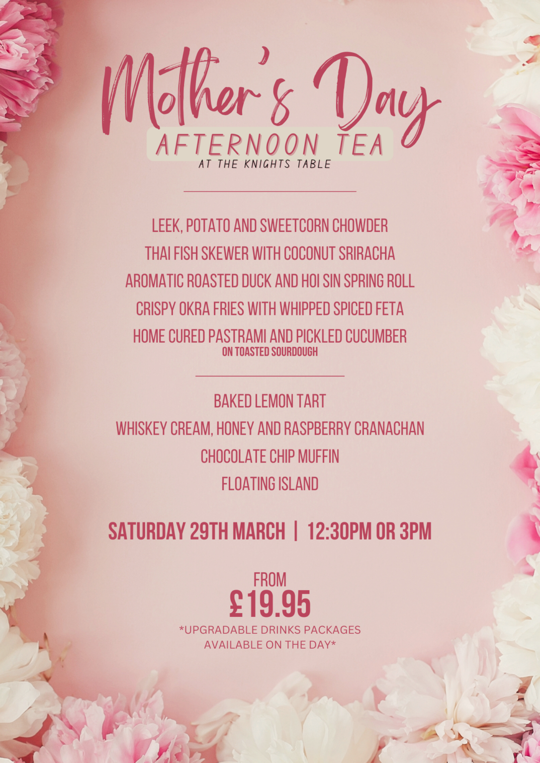 Afternoon Tea - Mother's Day Special! | The Knights Table