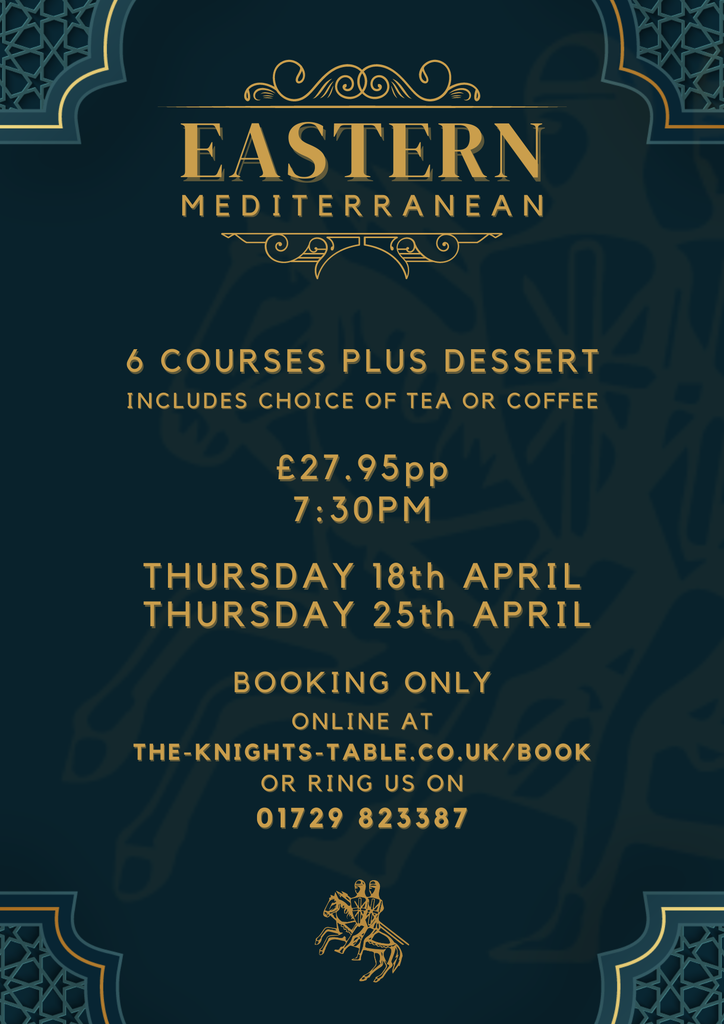 April: A Taste of Eastern Mediterranean | The Knights Table