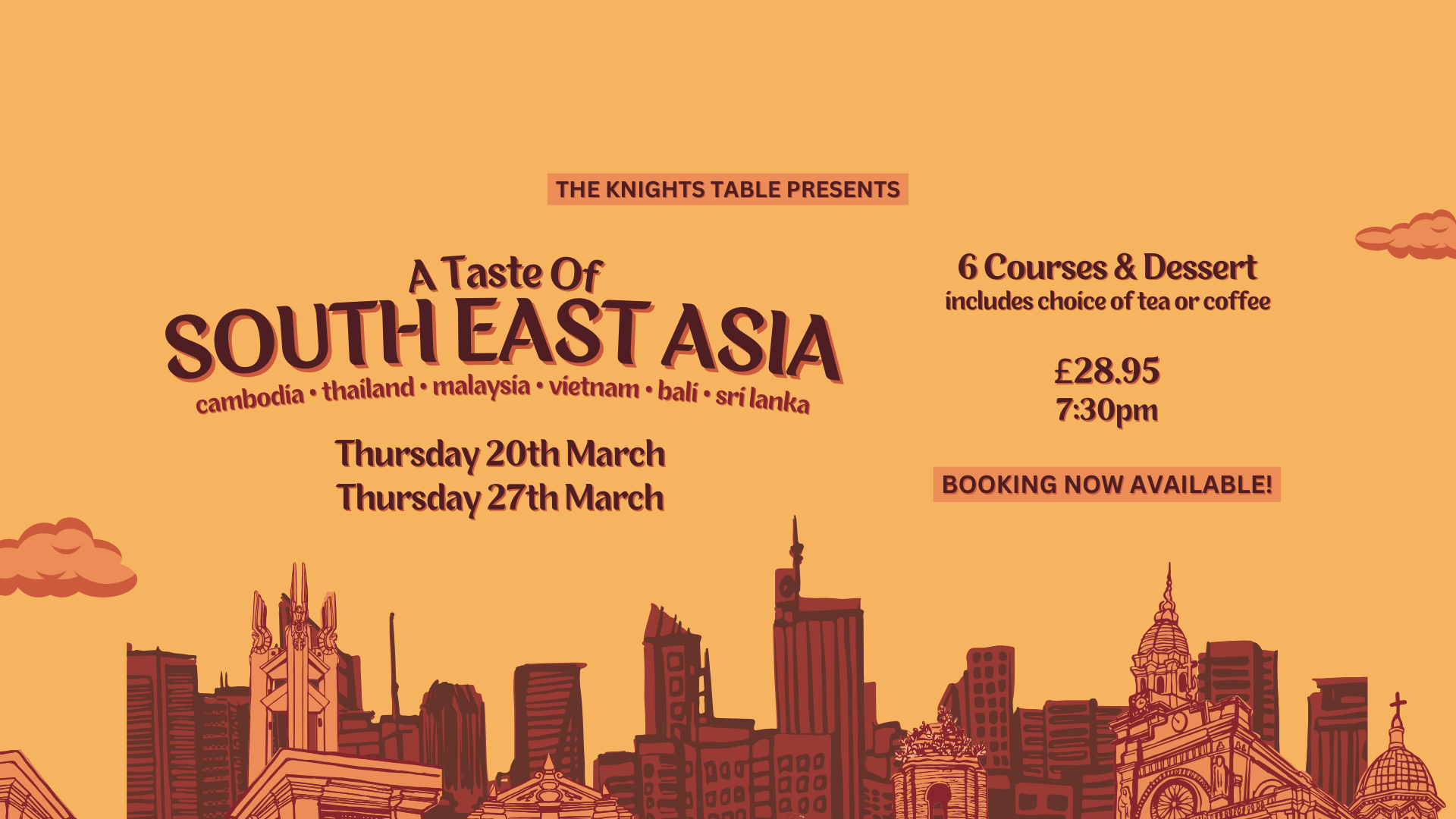 Theme Night: South East Asia | The Knights Table